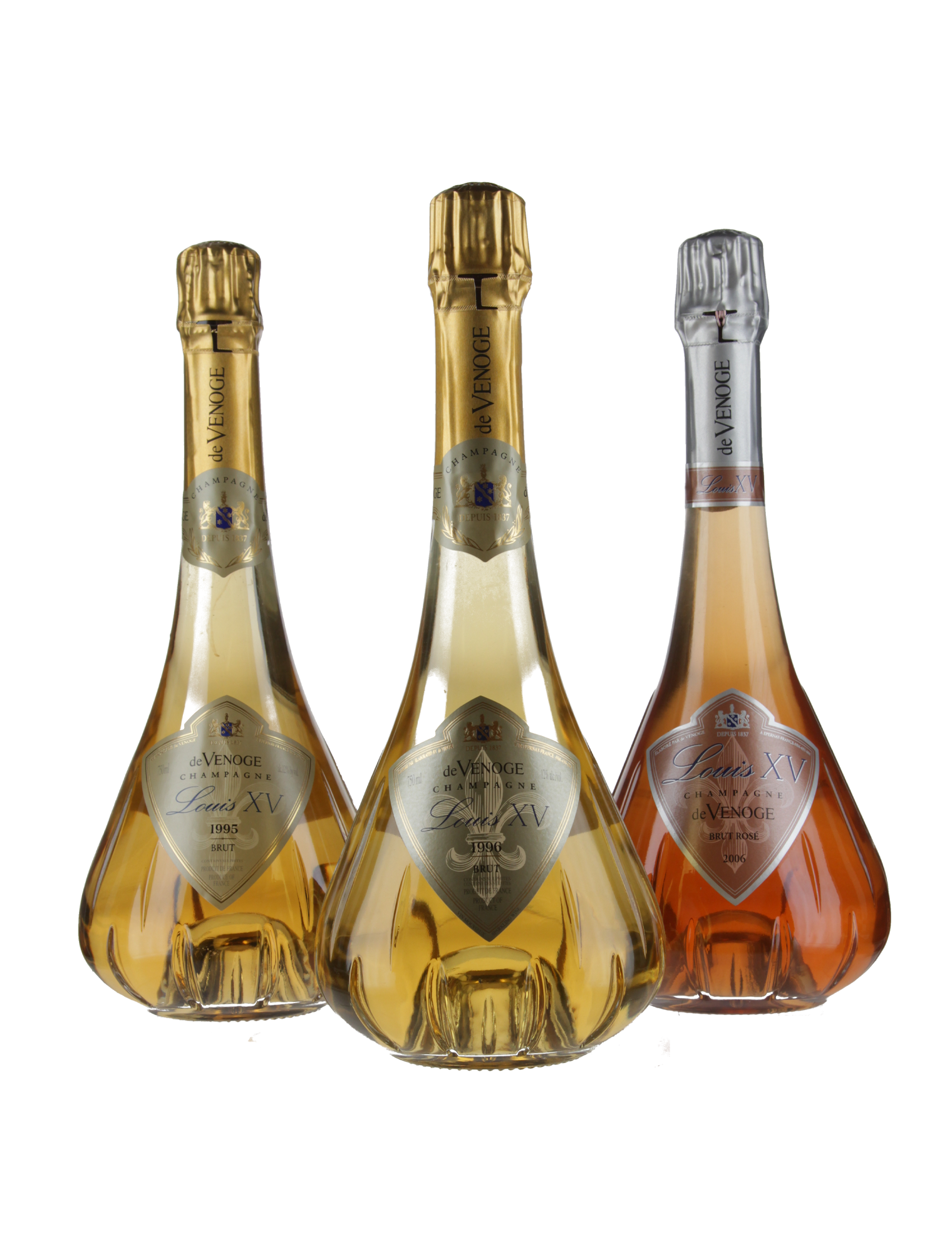 Champagne Louis XV Coffret Chapeau (1 x 75cl Brut 1995, 1 x 75cl Brut ...
